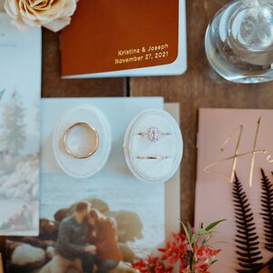 OVAL RING Box, Velvetringbox - Etsy