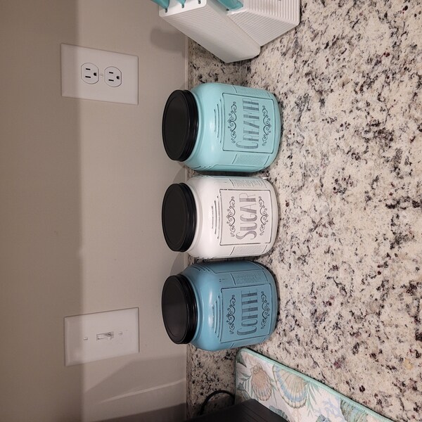 Gallon Size Canister, Customizable, Kitchen Canister, Candy Jar, Rustic ...