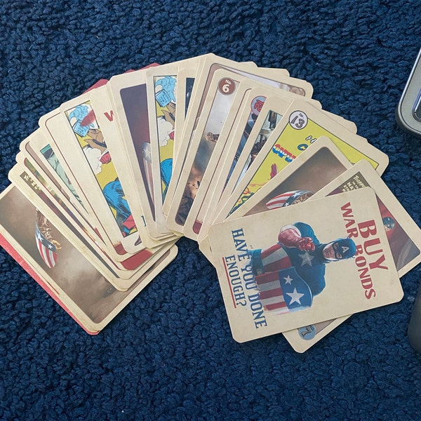 Set of 27 Captain America Trading Cards Steven Rogers Collectible Movie ...