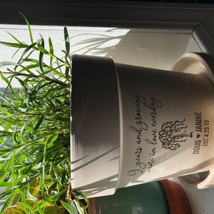 Engraved Pet Memorial Flower Pot Custom Carved Terra Cotta Flower Pot ...