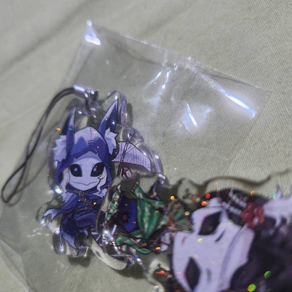 Identity V Hunter Phone Charms | Idv 2” Double-sided Glitter Epoxy Mini ...