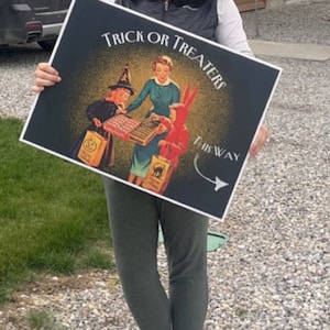 Personalize Custom Black Background Yard Sign 24 X 18, or 36 X 24 Inch ...