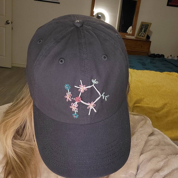 Custom Embroidered Chemical Structure Baseball Cap, Science Gift - Etsy