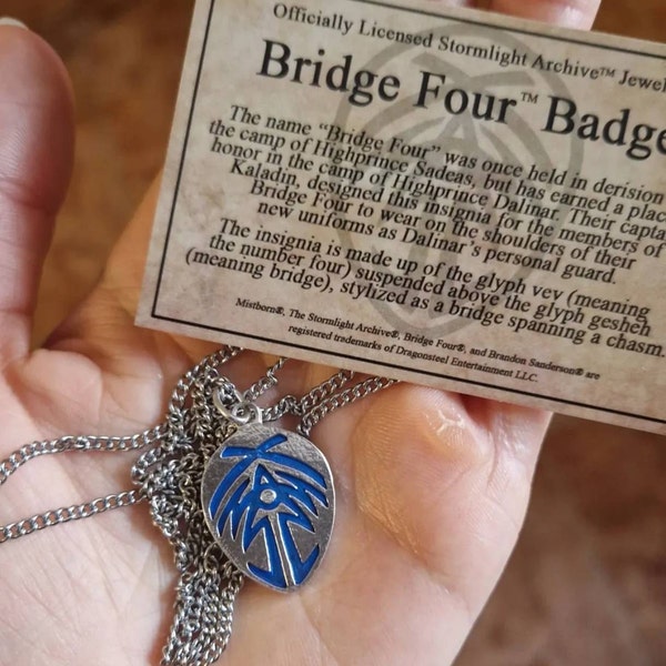 Bridge Four® Badge Medallion From Brandon Sanderson's the Stormlight ...