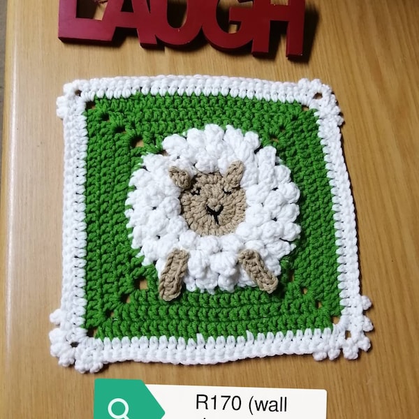 Crochet Lamb Square Pattern // Sheep Granny Square Motif // Crochet ...