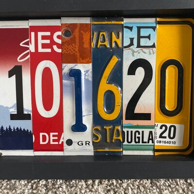 Custom Personalized License Plate House Numbers Sign, Address, Unique ...