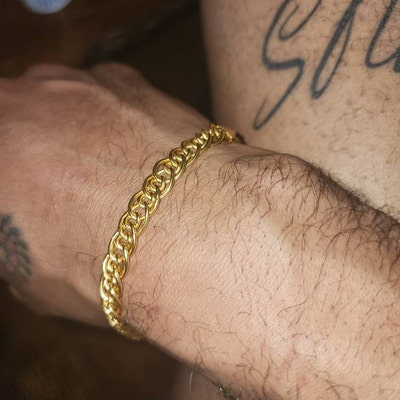 22kt Yellow Gold Handmade Highway Box Chain Solid Bracelet - Etsy