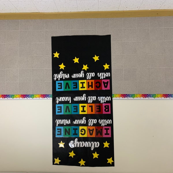 Imagine Believe Achieve Bulletin Board Kit: Classroom Decor - Etsy