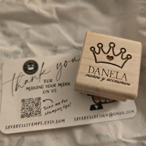 Support Small Business Thank You Stamp, Business Card Stamp - Custom ...