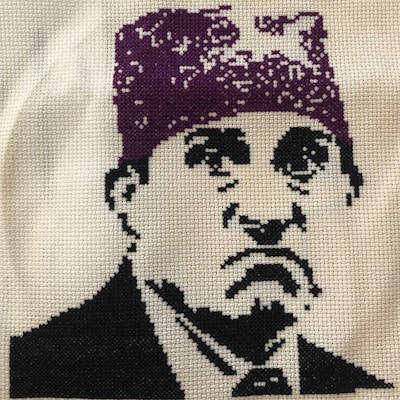 Prison Mike Modern Cross Stitch Pattern Michael Scott - Etsy