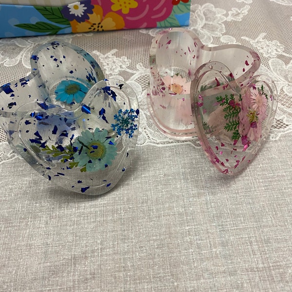 Glitzy Flower Box | Pressed Flower Art | Boxes | Embellished |jewelry ...