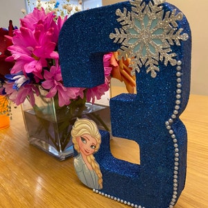 Frozen Elsa Number for Birthday Party - Etsy