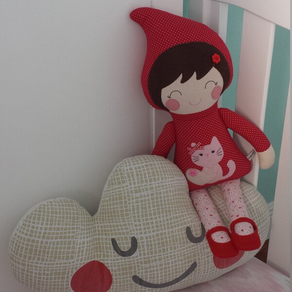 Handmade Rag Doll, Gift for Girl Birthday, Dolls, Rag Dolls, Stuffed ...