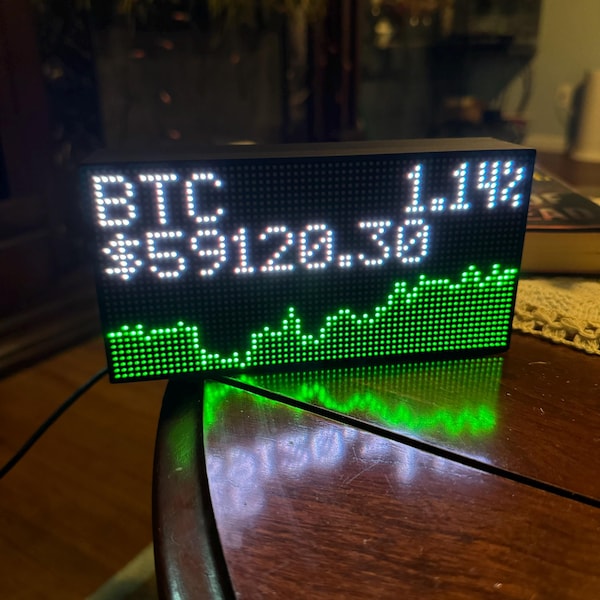 Stock Ticker Forex Crypto LIVE Price Wifi LED Display - Etsy