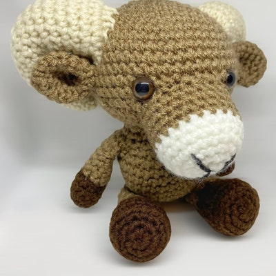 PATTERN: Reagan the Ram Crochet Ram Pattern Amigurumi Ram Pattern ...