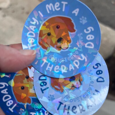 Stickers Assistance Animals Save Lives Personalize I Met an Assistance ...