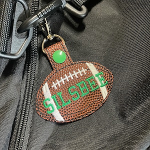 Football Keychain, Football Team, Football Team Bag Tag, Football Bag ...