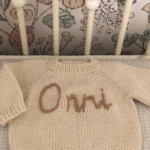Knit Baby Jumper,baby Name Sweater , Baby Jumper, Name Sweater,baby ...
