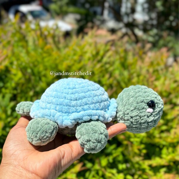 No Sew Baby Turtle Crochet Pattern (no Sew Crochet Pattern, Crochet ...