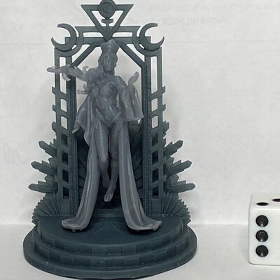 The High Priestess Dnd Miniature Dark Queen Miniatures - Etsy