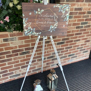 Rustic Wedding Welcome Sign Wood Rustic Wood Wedding Sign - Etsy