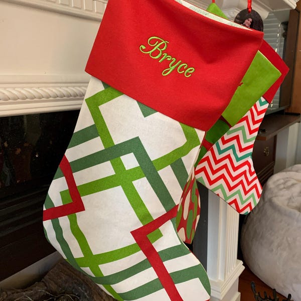 Christmas Stocking | Family Christmas Stockings | Handmade Christmas ...