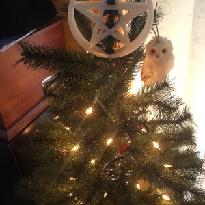 Pentagram Tree Topper Pentacle Reversible Gothic Holiday - Etsy