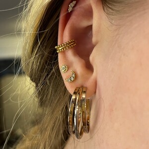 ASTM F136 Titanium Conch Hoop Four Layer Stacked Conch | Etsy