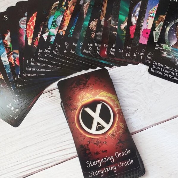 STARGAZING Oracle Deck, Astrology, Zodiac, Moon Phases, Planets - Etsy