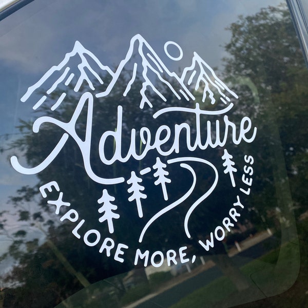 Adventure Sticker | Vinyl Decal | Laptop Sticker | Car Decal | Travel ...