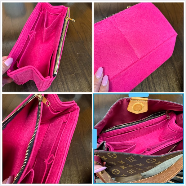 Neverfull Pm Mm Gm Compatible, Pink Felt Purse Insert type JIA Organize ...