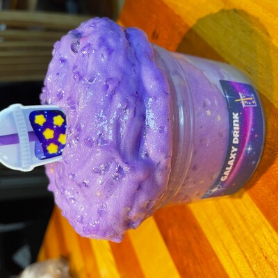 Grape Soda Fizz Clear Slime, Grape Slime, Crunchy Slime, Snow Fizz ...