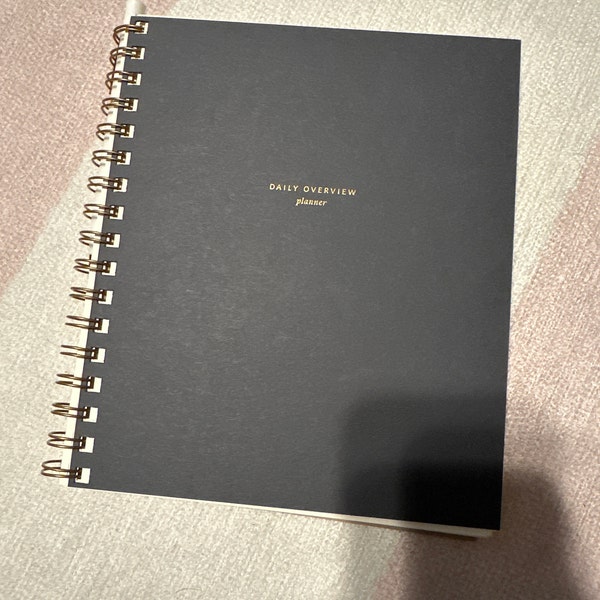 Daily Overview Planner // Daily Planner, Notebook, Mindful Planning ...