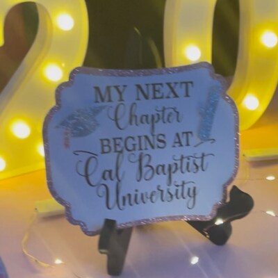 5x7 My Next Chapter Begins at Graduation Table Sign Table Sign Table ...