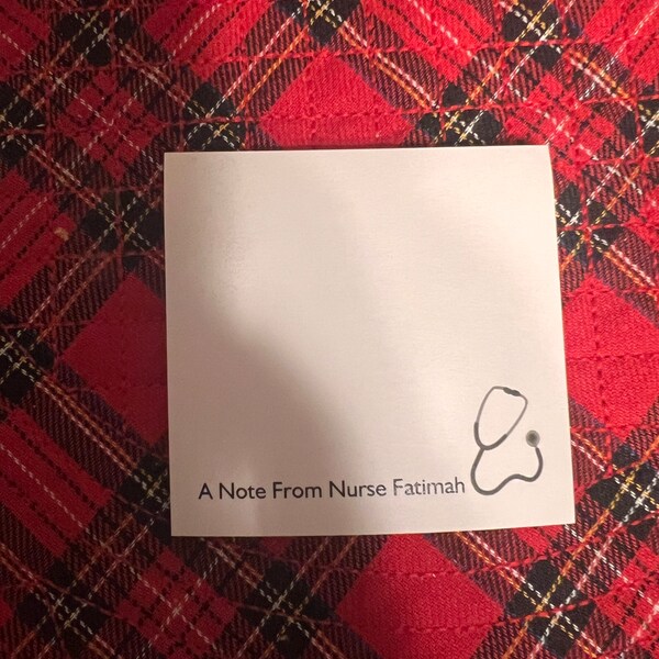 Custom Stethoscope Sticky Notes // Personalized Text // 50 Stickies per ...