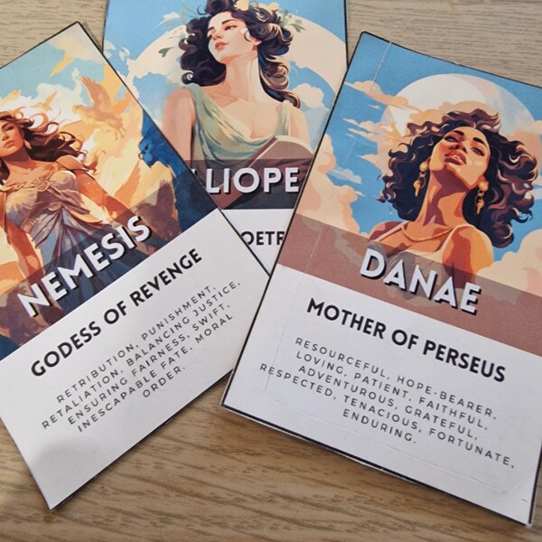 Printable Oracle Deck | GREEK MYTHOLOGY ORACLE | Printable Oracle Cards ...