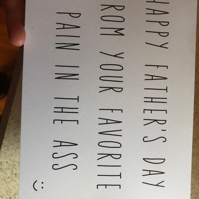 Happy Father's Day Card. Funny Fathers Day Card. From Daughter. From ...