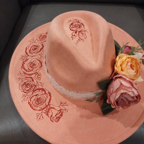 Traceable Hat Burning Design, Dandelion Pattern, Print Trace and Burn ...