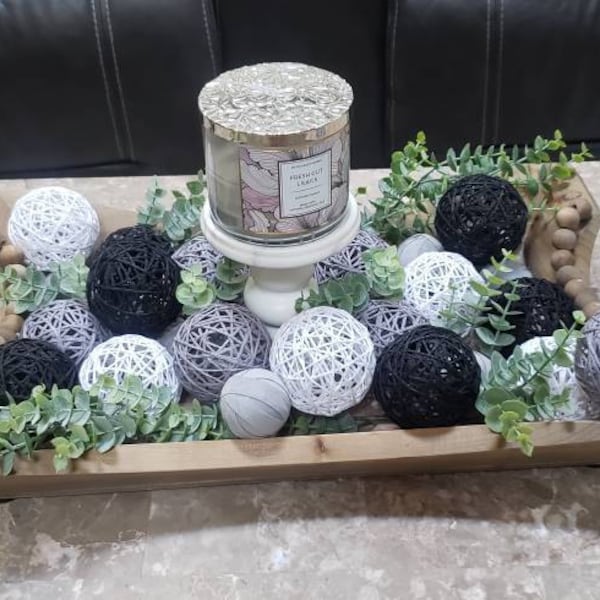 Large Decorative Balls for Bowls, Vase Fillers Textured Orbs, Spheres ...