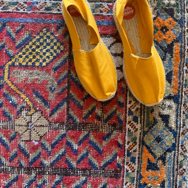 Diegos® Men's Classic Flat Dijon Yellow Espadrilles Shoes | Made in ...