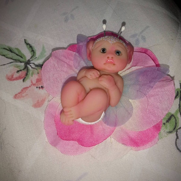 Polymer Clay Babies Micro Mini Asleep Froggy Baby SIZE 1.99 Gift ...