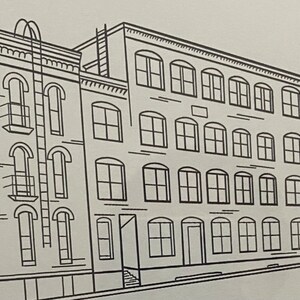 ATL Skyline Print Atlanta Art Print ATL Artwork Line Portrait Drawing ...