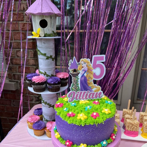 Princess Rapunzel Cake Topper, Tangled Cake Topper, Custom Cake Topper ...