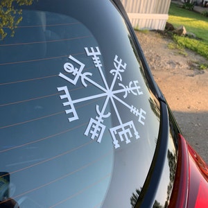 Vegvisir Norse Mythology Viking Vinyl CAR DECAL Pagan Asatru Runic ...