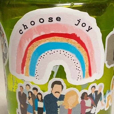 Choose Joy Sticker Pastel Rainbow Die-cut Window - Etsy