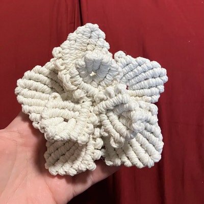 DIY Pattern Macrame 3D Sculpture Flower Instructions, Macrame Tutorial ...