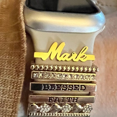Apple Watch Letter Accessory ,personalized Watch Band Charm, Custom ...