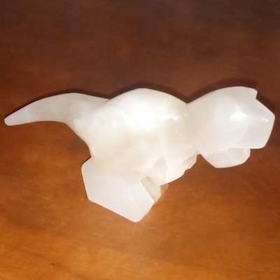 Large Amber Onyx T-rex Carving Tyrannosaurus Carving Stone - Etsy