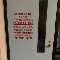 Welcome to Our Classroom Door Decal Sticker Welcome Quote for - Etsy