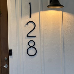 Large Modern Black House Numbers 8 Inch 12 Inch Address - Etsy